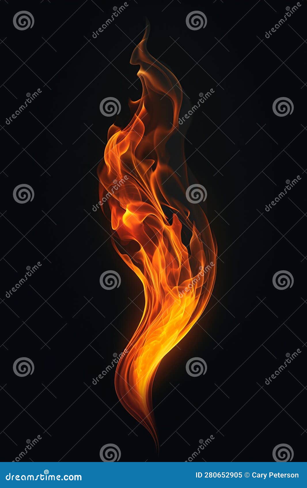 The Perfect Fire: a Digital High Quality Fire that Blows Smoke a Stock ...