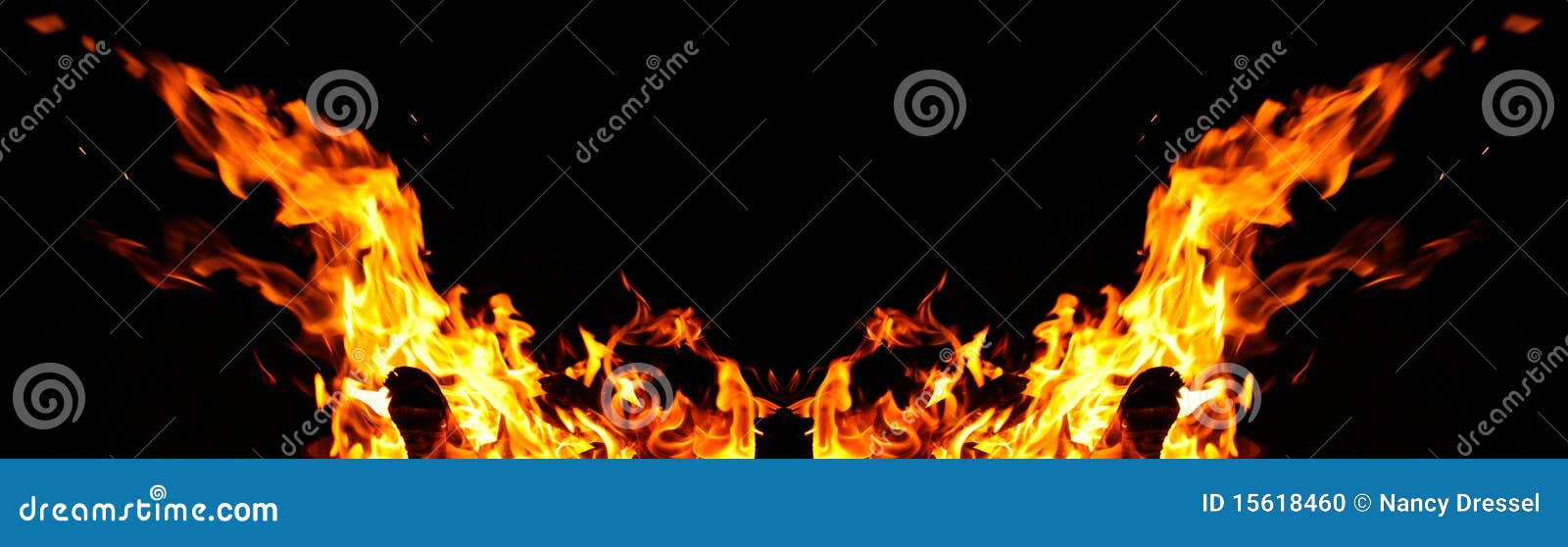 Perfect Fire Flames with Copyspace Stock Photo - Image of backgrounds ...