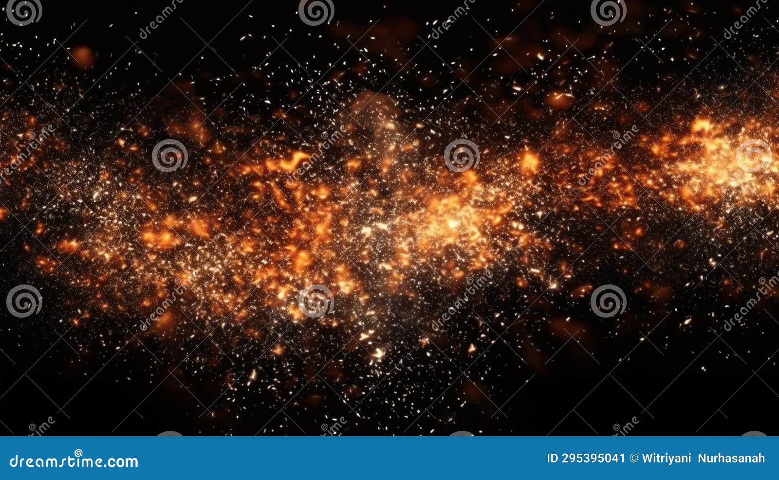 Perfect Fire Particles Embers Sparks on Isolated Black Background ...