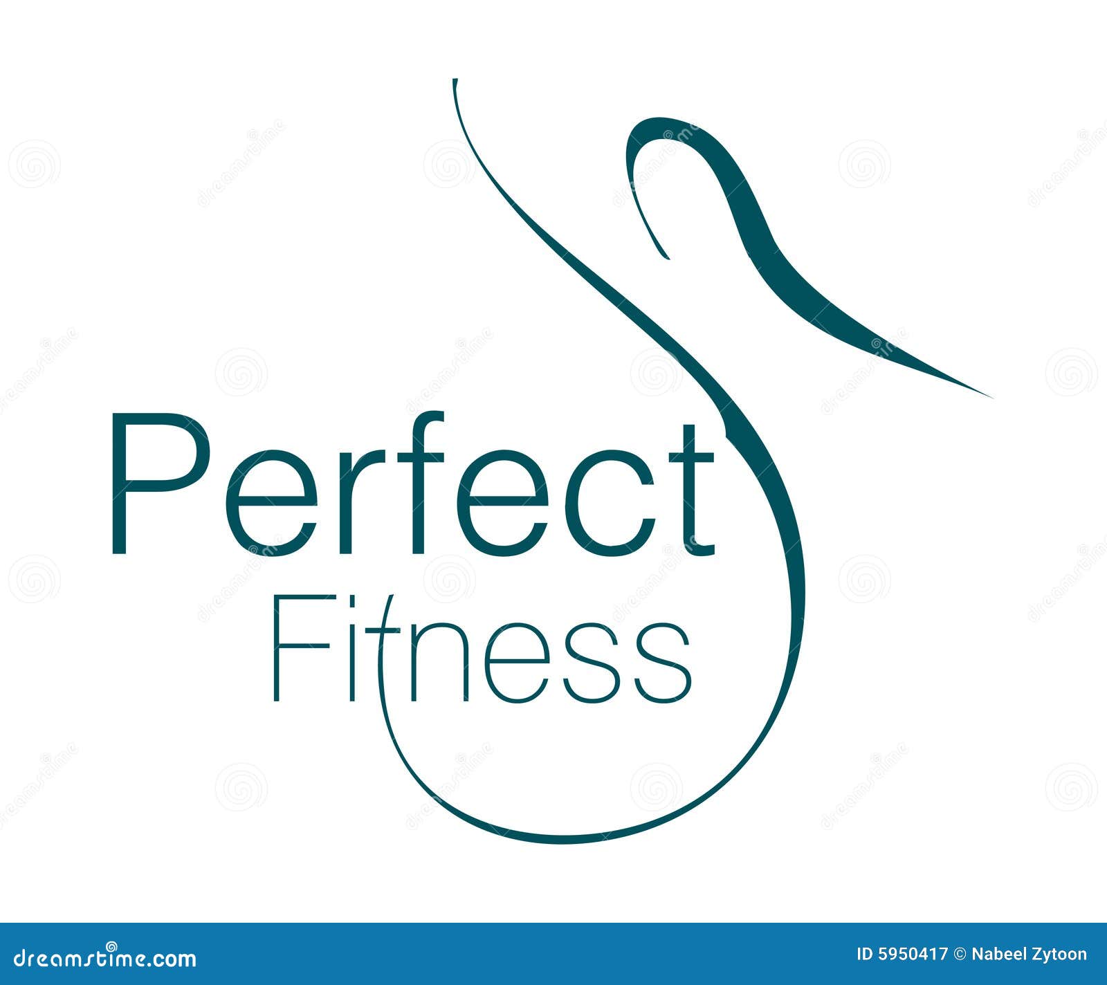 Perfect Fitness Logo stock vector. Illustration of smart - 5950417