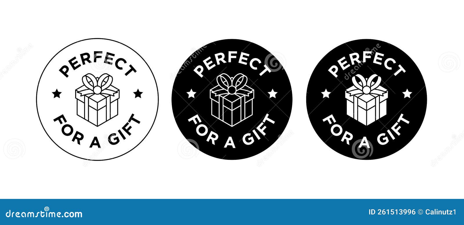 Perfect Gift Isolated Vector Badge Stamp Icon Banner Stock Vector ...