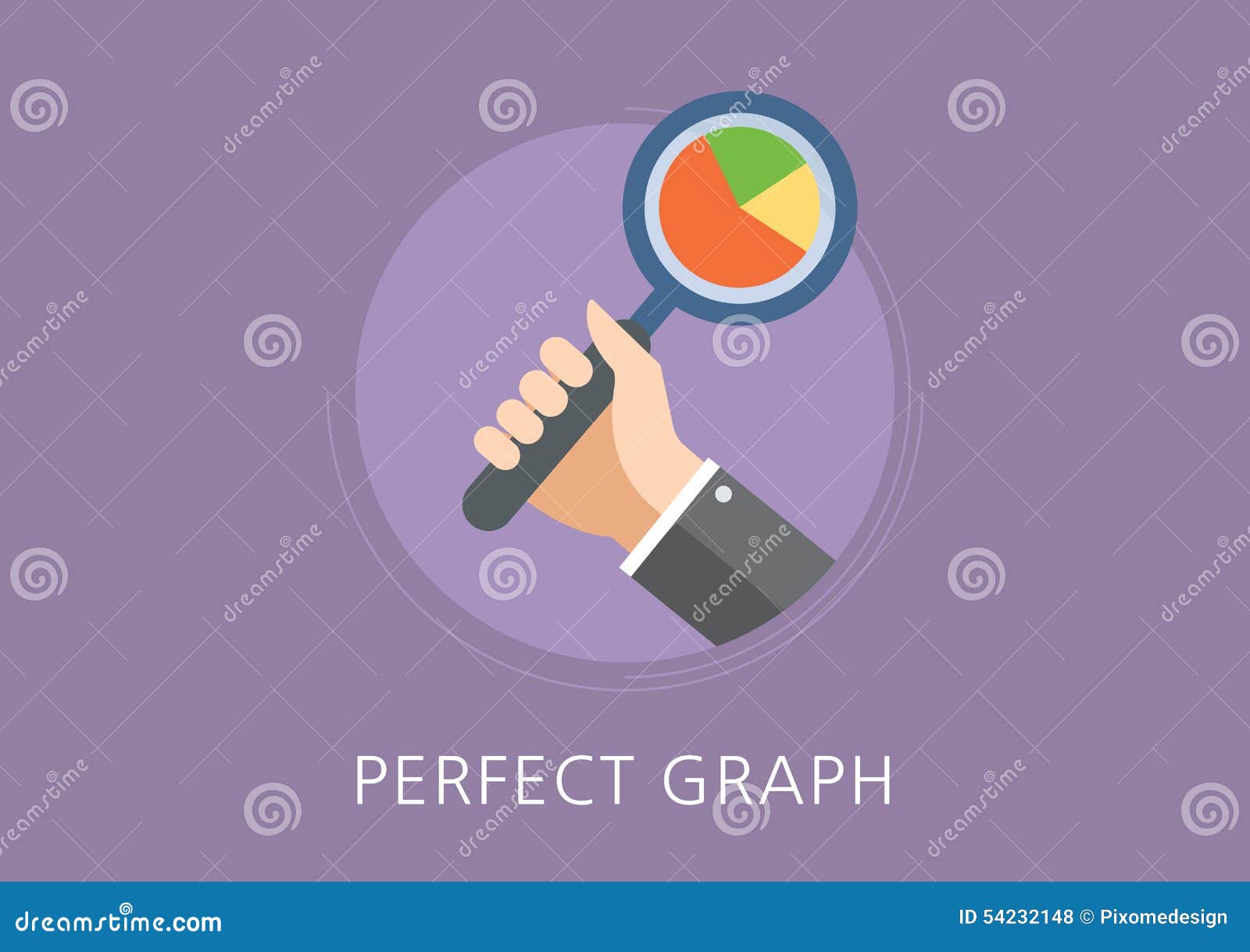 Perfect Graph Concept Flat Icon Stock Vector - Illustration of ...