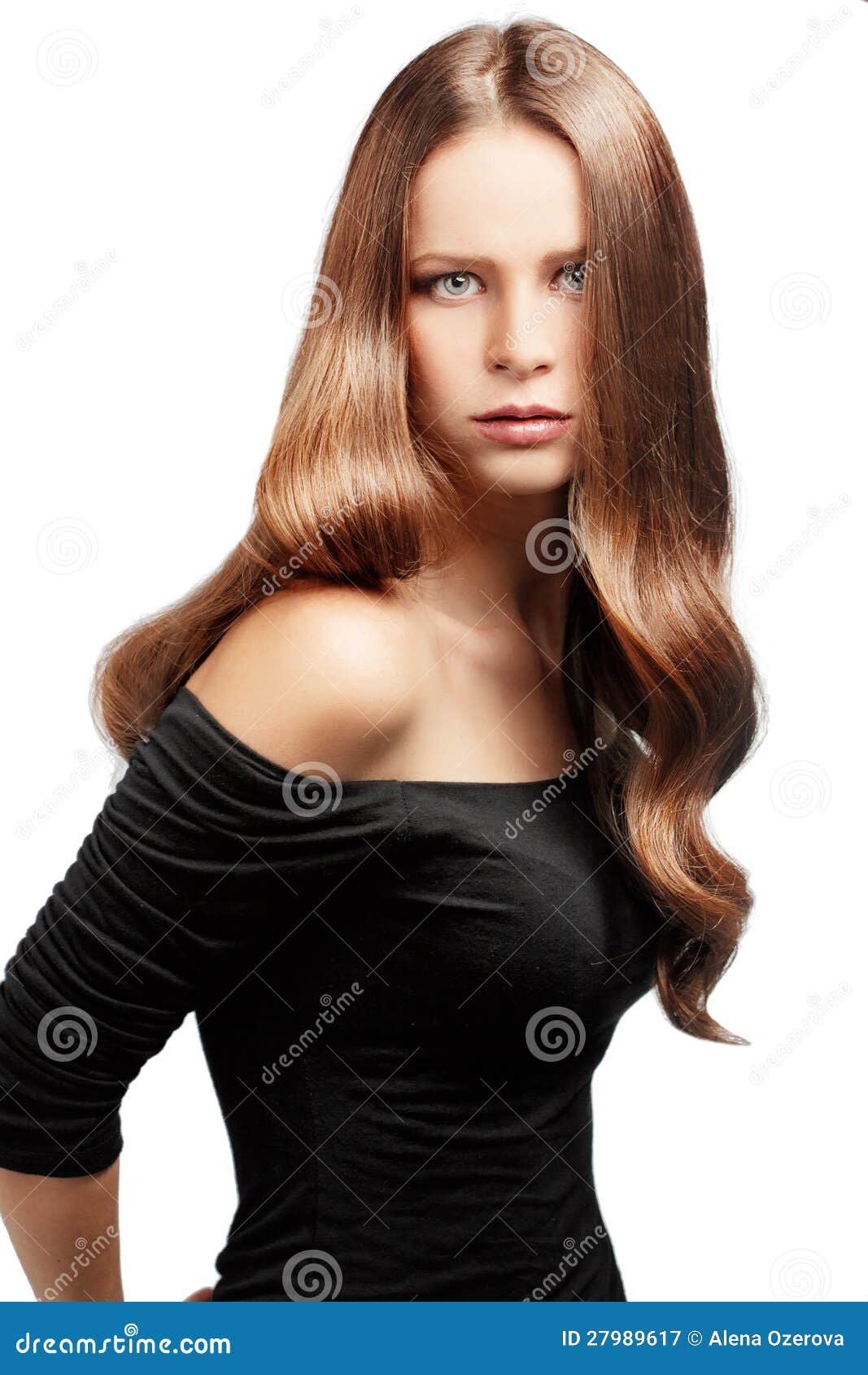 Perfect hair stock image. Image of gorgeous, indoors - 27989617