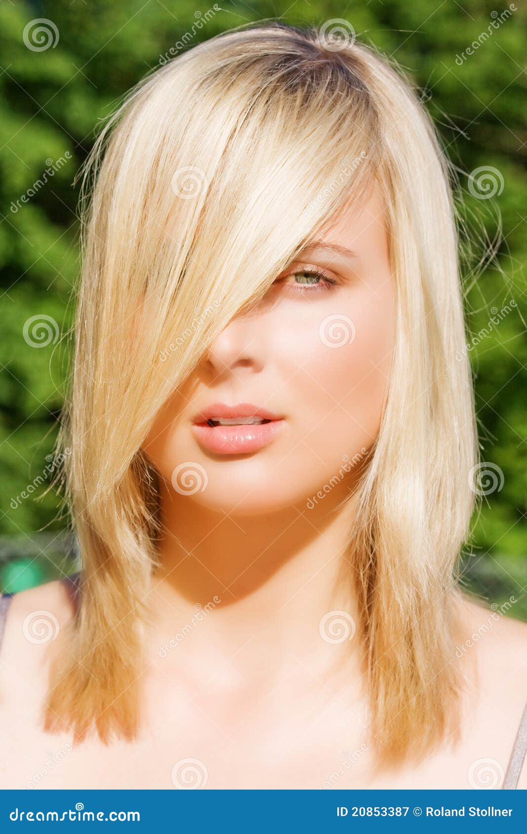 Perfect hairstyle stock image. Image of closeup, portrait - 20853387