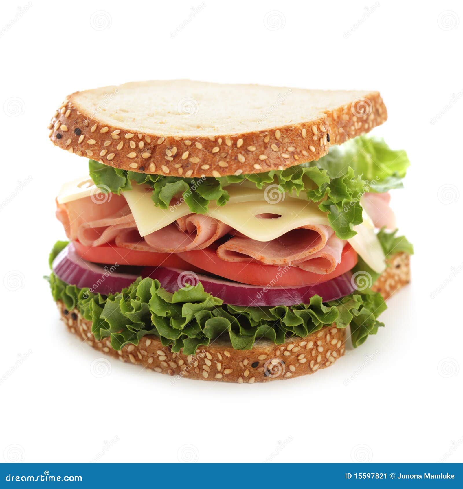 Perfect Ham and Cheese Sandwich Stock Image - Image of cooked, diet ...