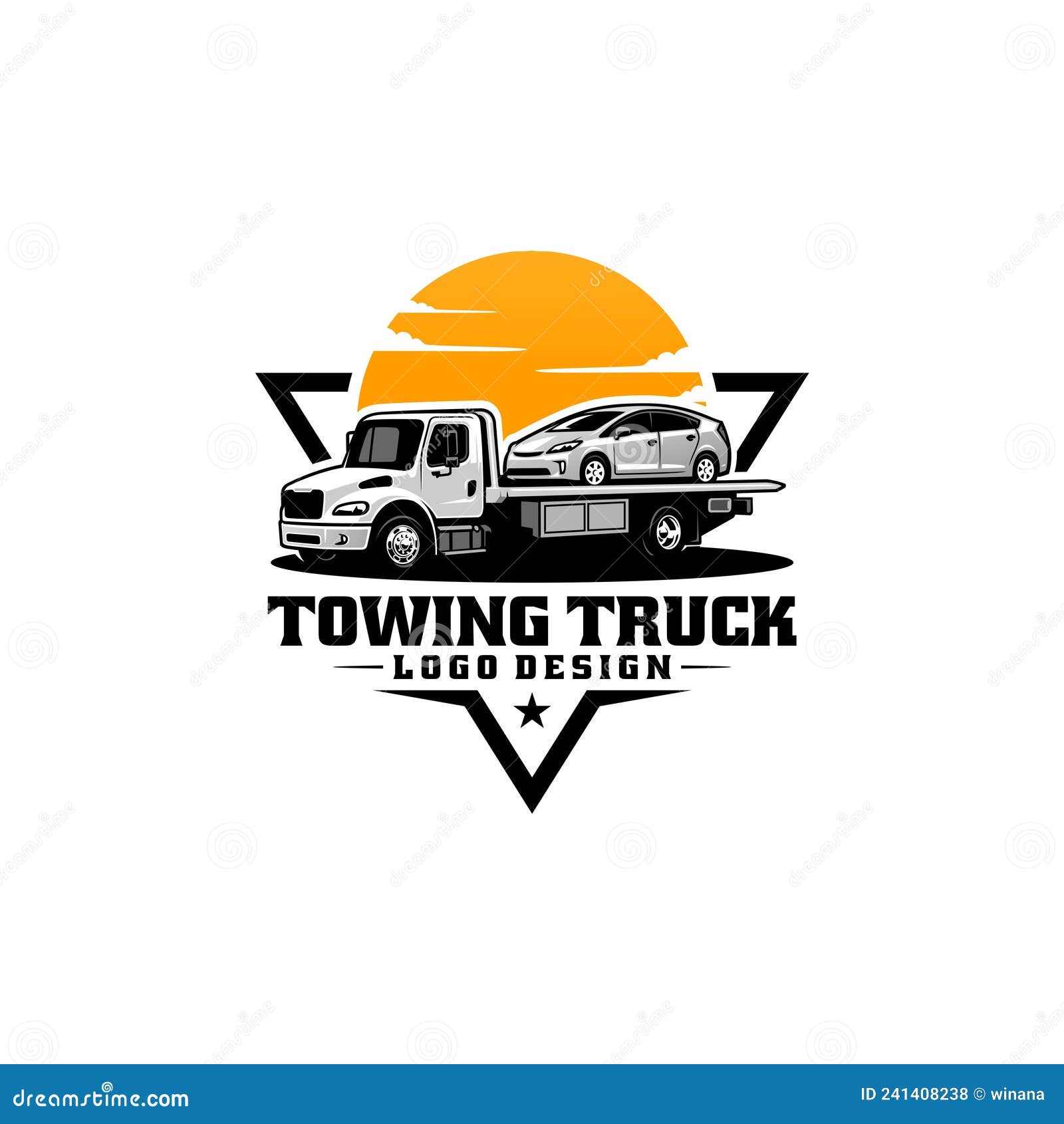 Tow Truck, Towing Truck, Service Truck Logo Vector | CartoonDealer.com ... Tow Truck, Towing Truck, Service Truck Logo Vector | CartoonDealer.com ...