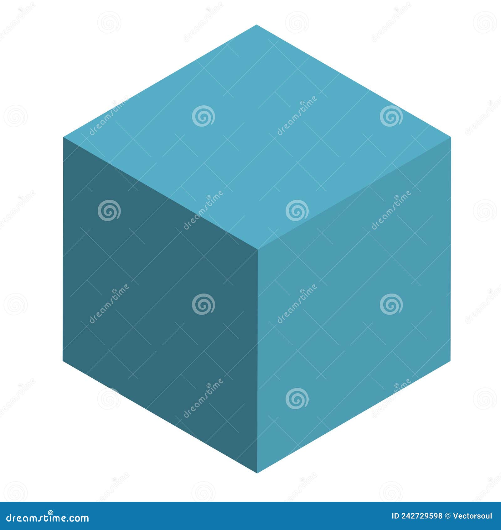 Perfect Isometric Cube Vector Element Stock Vector - Illustration of ...