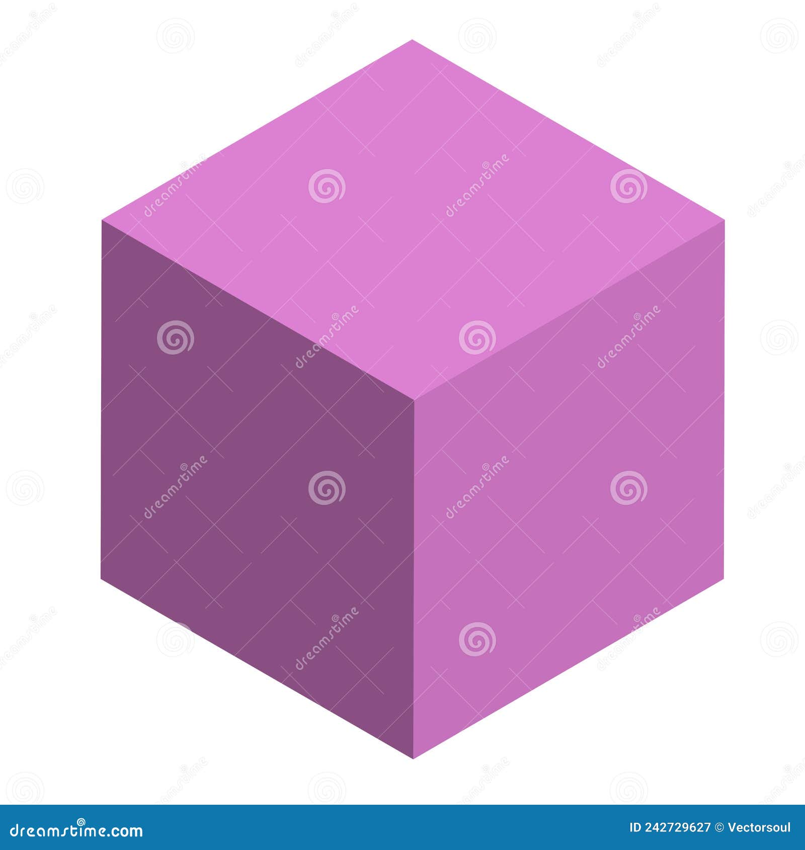 Perfect Isometric Cube Vector Element Stock Vector - Illustration of ...
