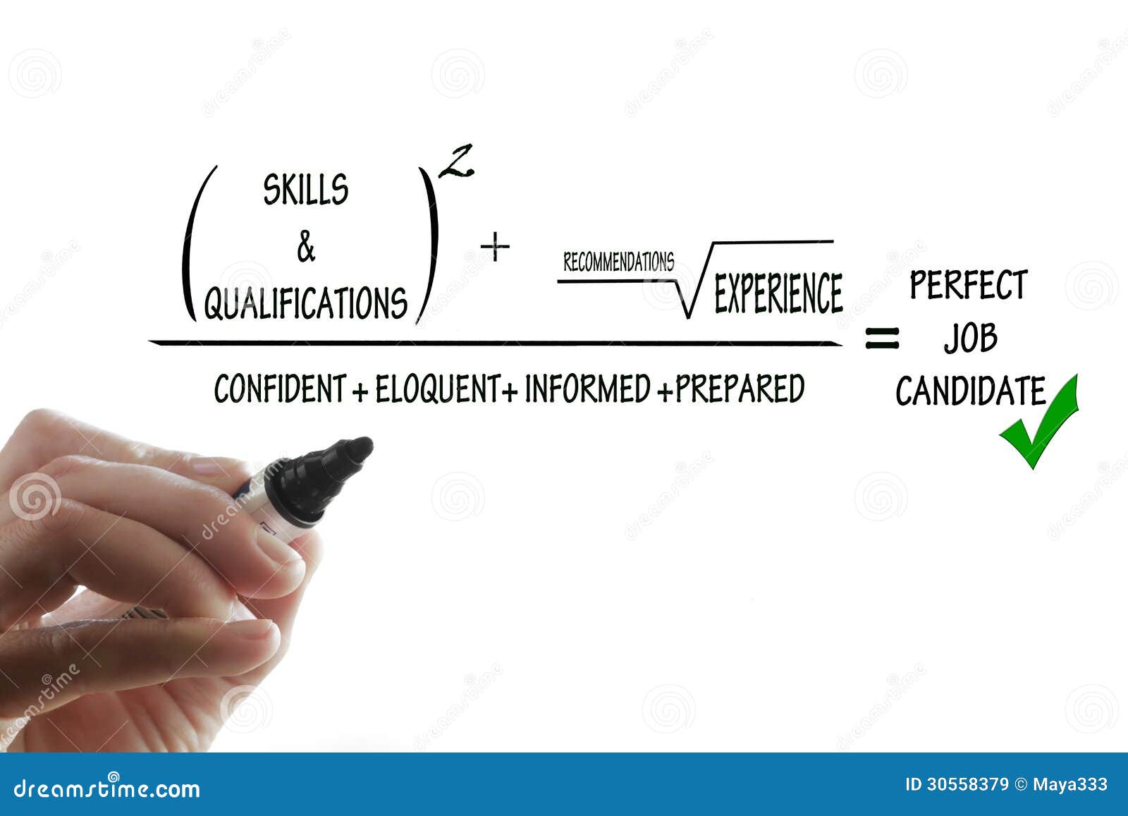 Perfect job candidate stock image. Image of marker, eloquent - 30558379