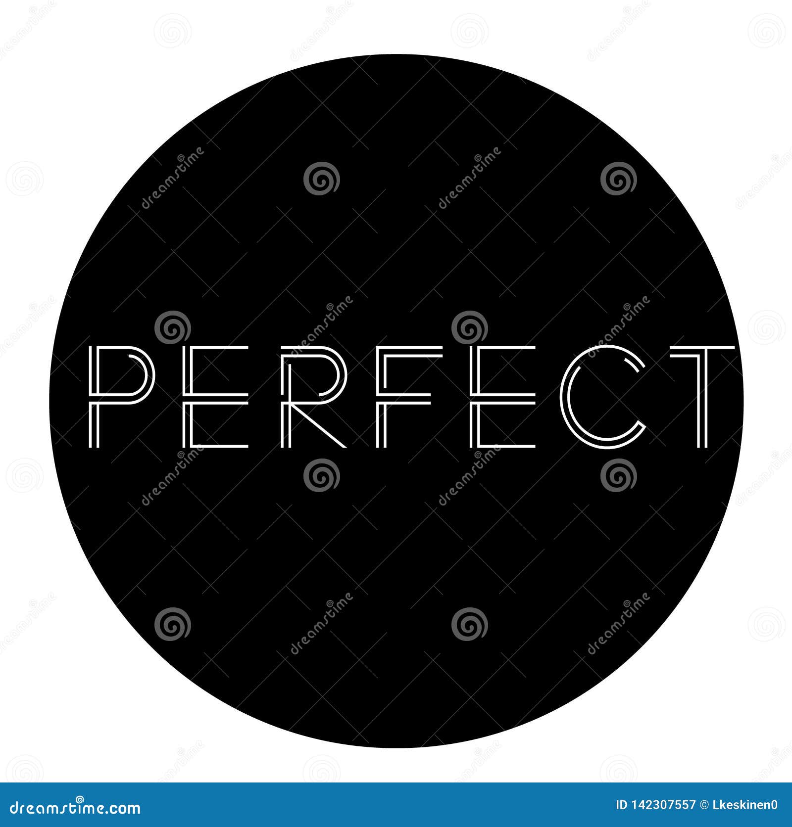 Perfect label illustration stock vector. Illustration of excellent ...