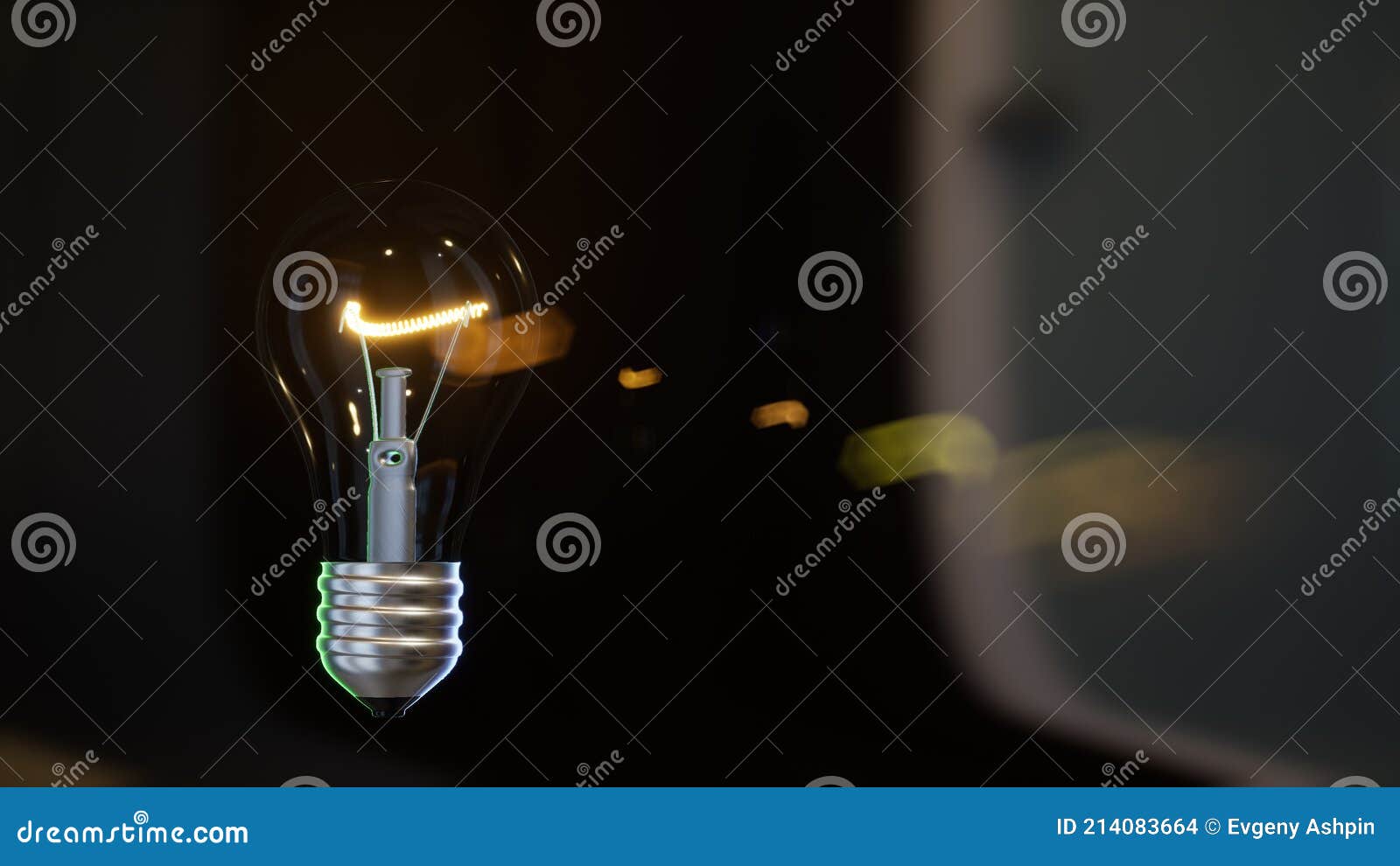 The Perfect Light Bulb Isolated on Stock Illustration - Illustration of ...