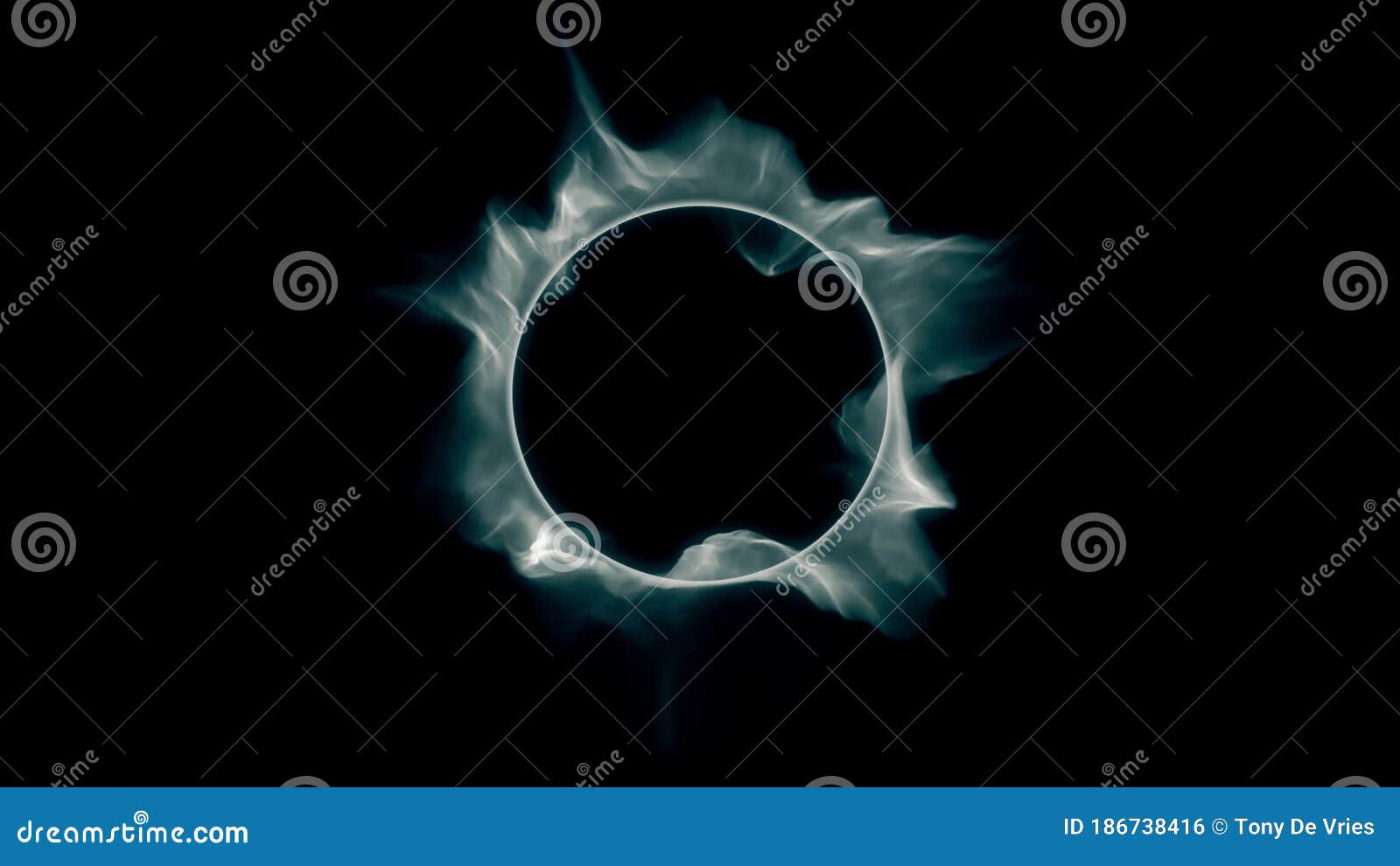 Ring of smoke. stock footage. Video of background, dioxide - 186738416