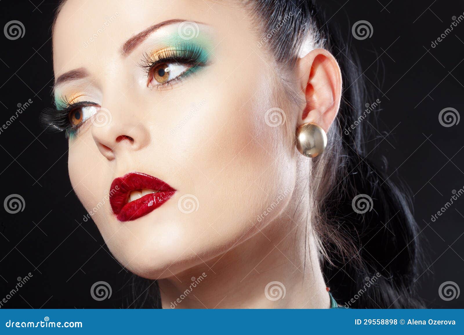 Perfect makeup stock photo. Image of black, closeup, eyes - 29558898