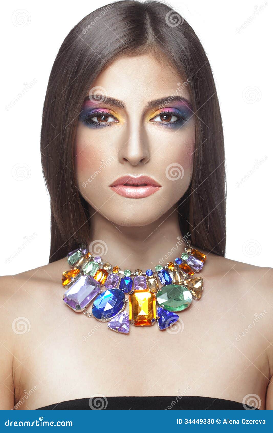 Perfect makeup stock photo. Image of adult, beauty, glance - 34449380