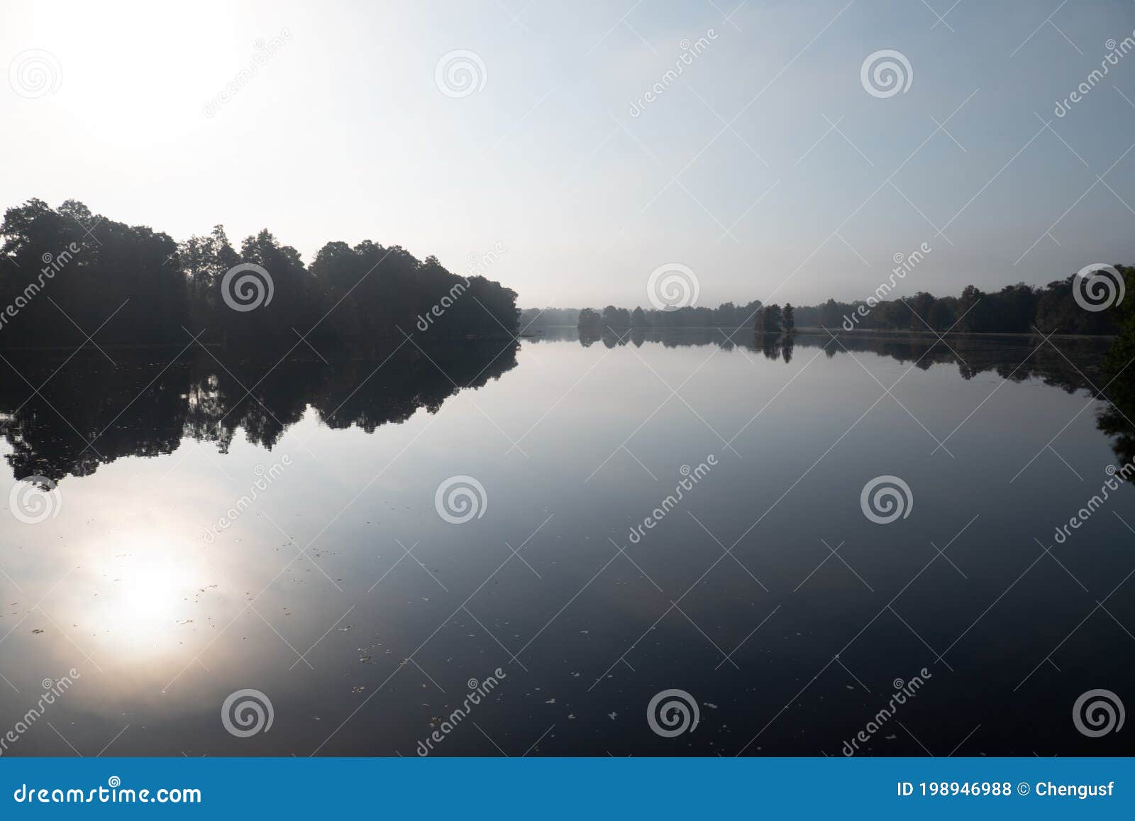 Perfect Mirror Reflection Formed by a River Stock Photo - Image of ...