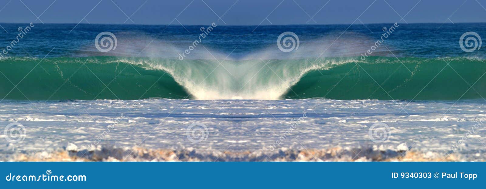 Perfect Ocean Water Wave stock image. Image of coastal - 9340303