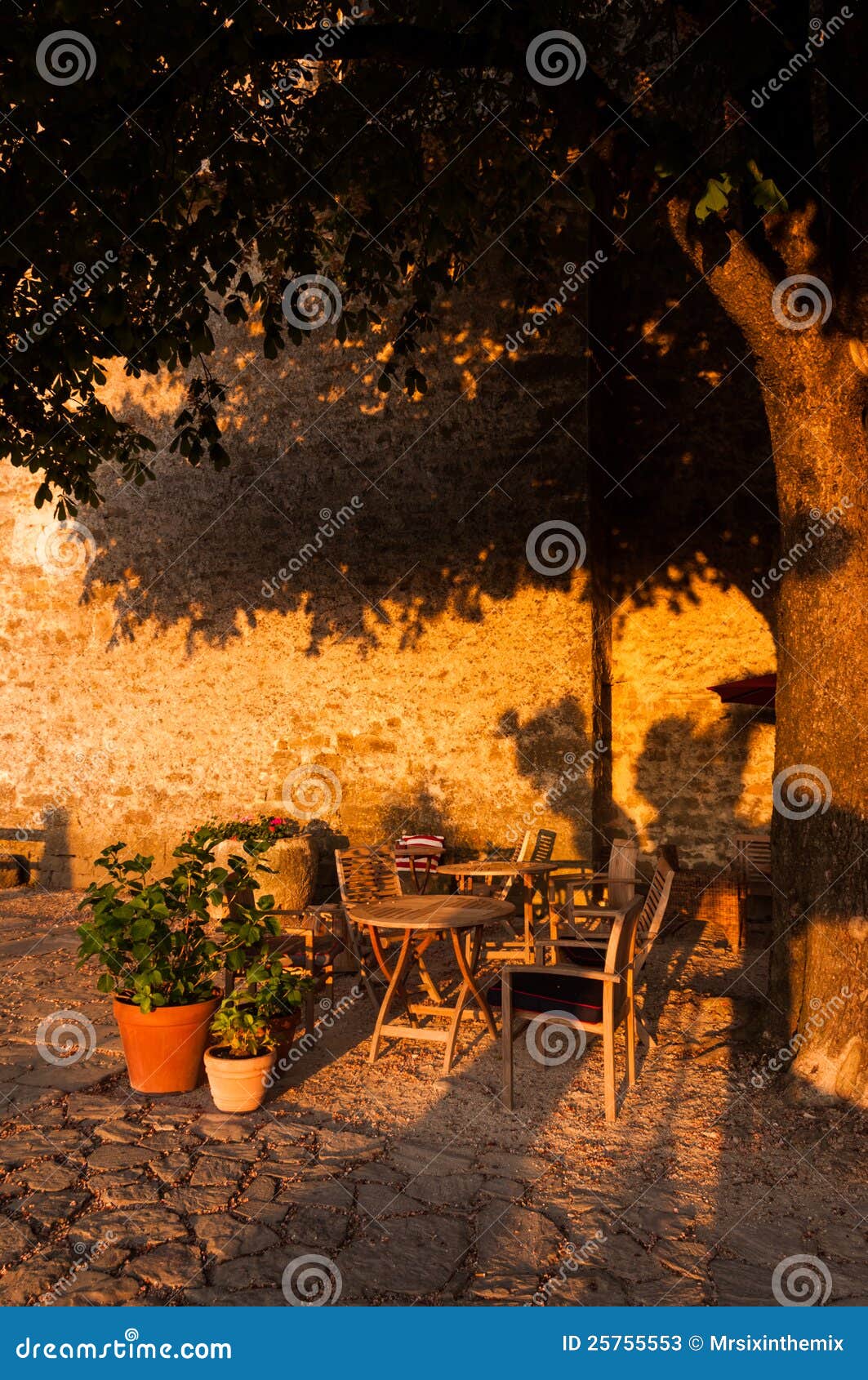 A Perfect Outdoor Bar in the Evening Stock Image - Image of color ...