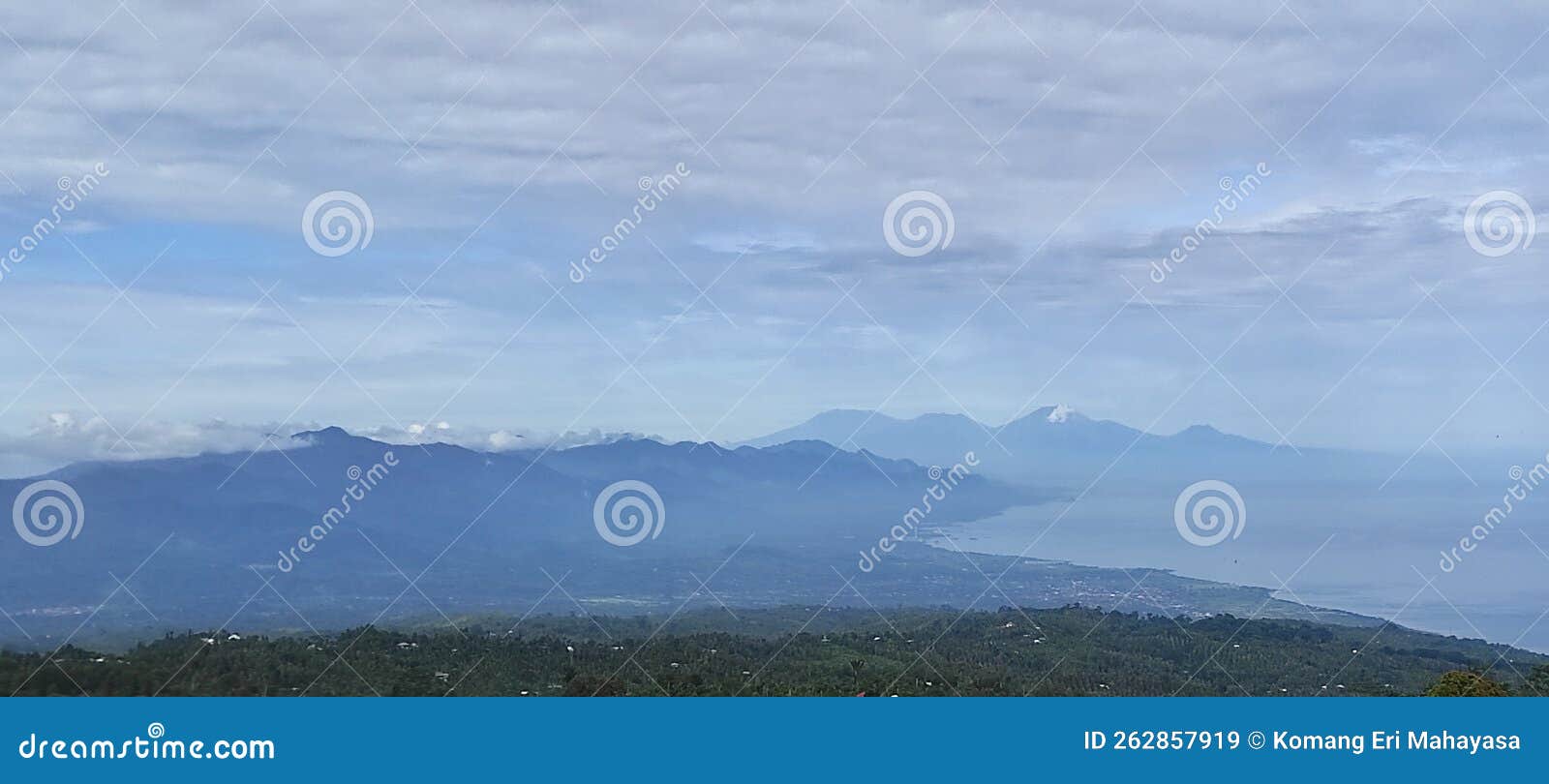 Perfect Paradise View in Bali Stock Image - Image of village, haze ...