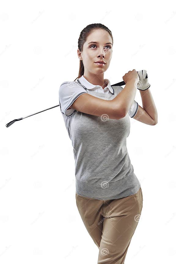 The Perfect Posture Makes All the Difference. Studio Shot of a Young ...