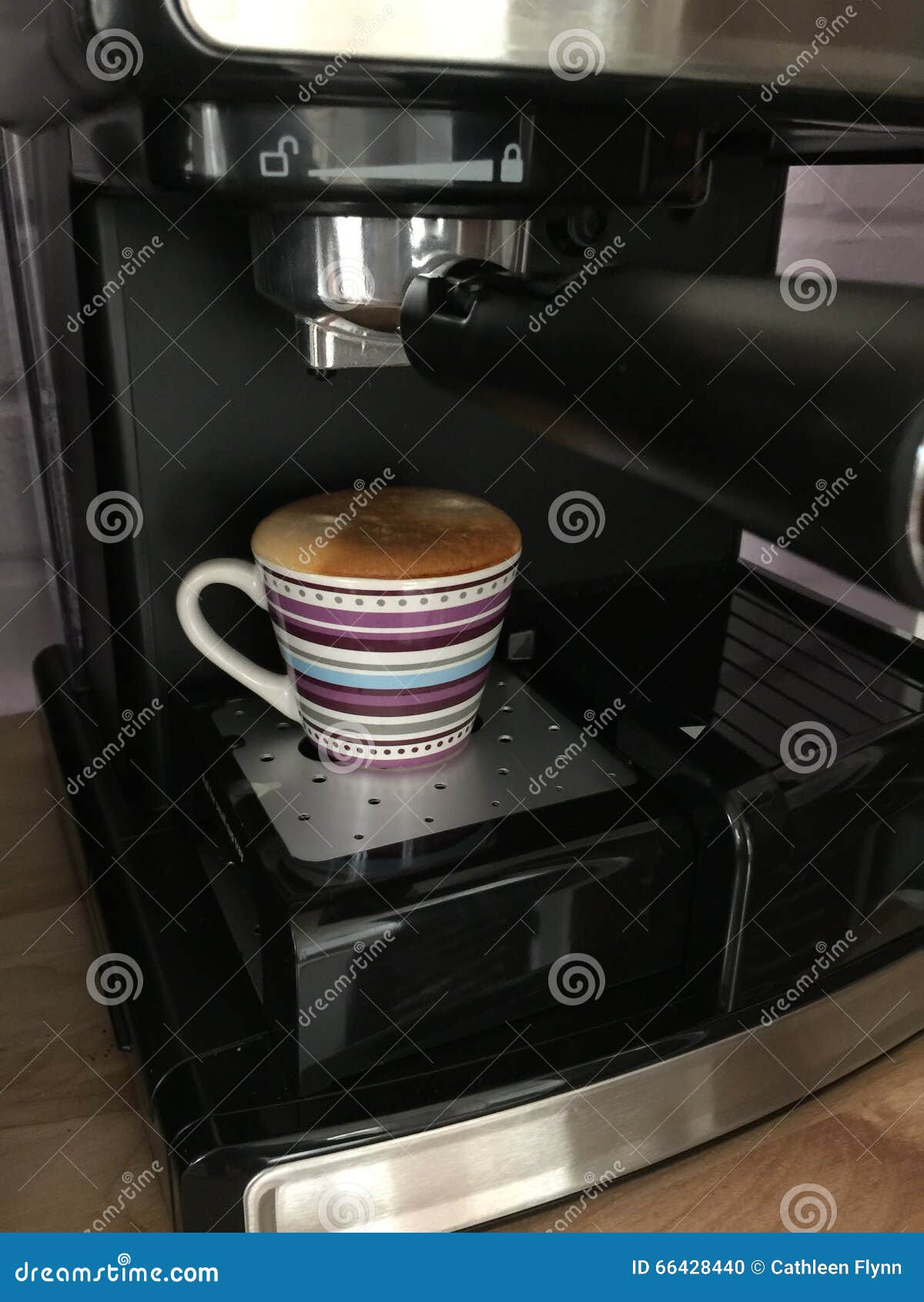 A perfect pull of espresso stock photo. Image of foam - 66428440