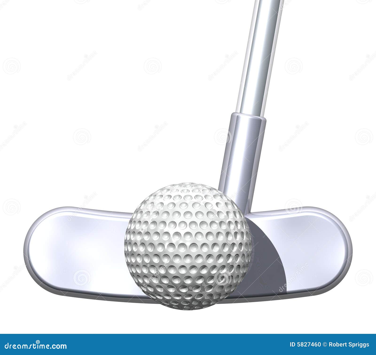 Perfect Putt stock illustration. Illustration of iron - 5827460