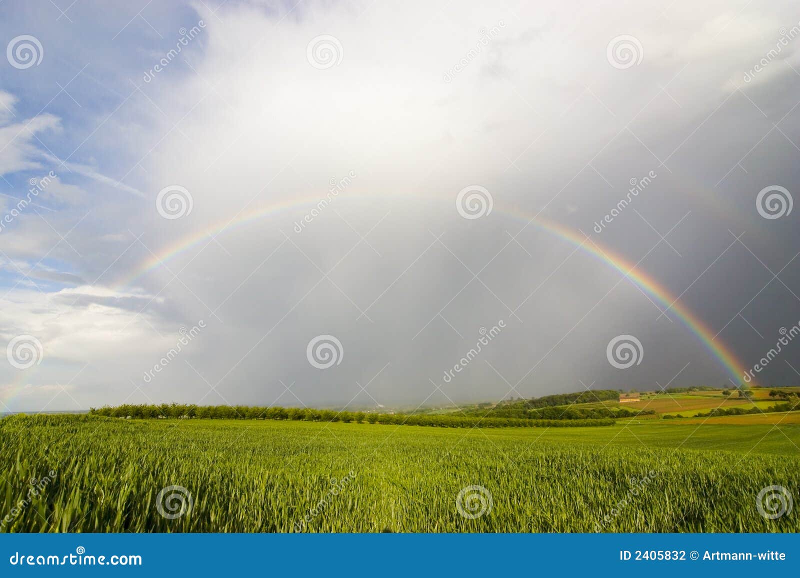 Perfect rainbow stock photo. Image of happy, meteorology - 2405832