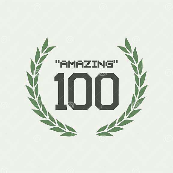 Perfect 100 rank points stock vector. Illustration of abstract - 165177045