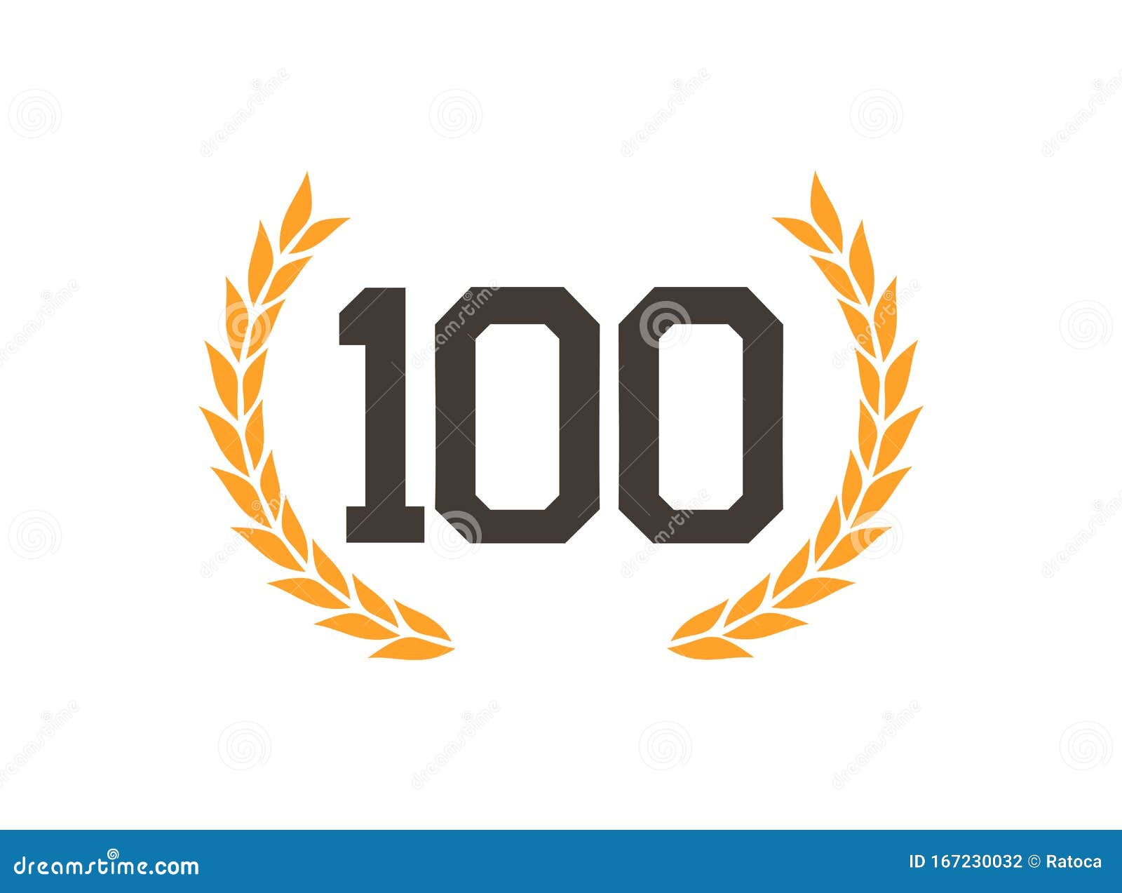 Perfect 100 rank points stock vector. Illustration of analysis - 167230032