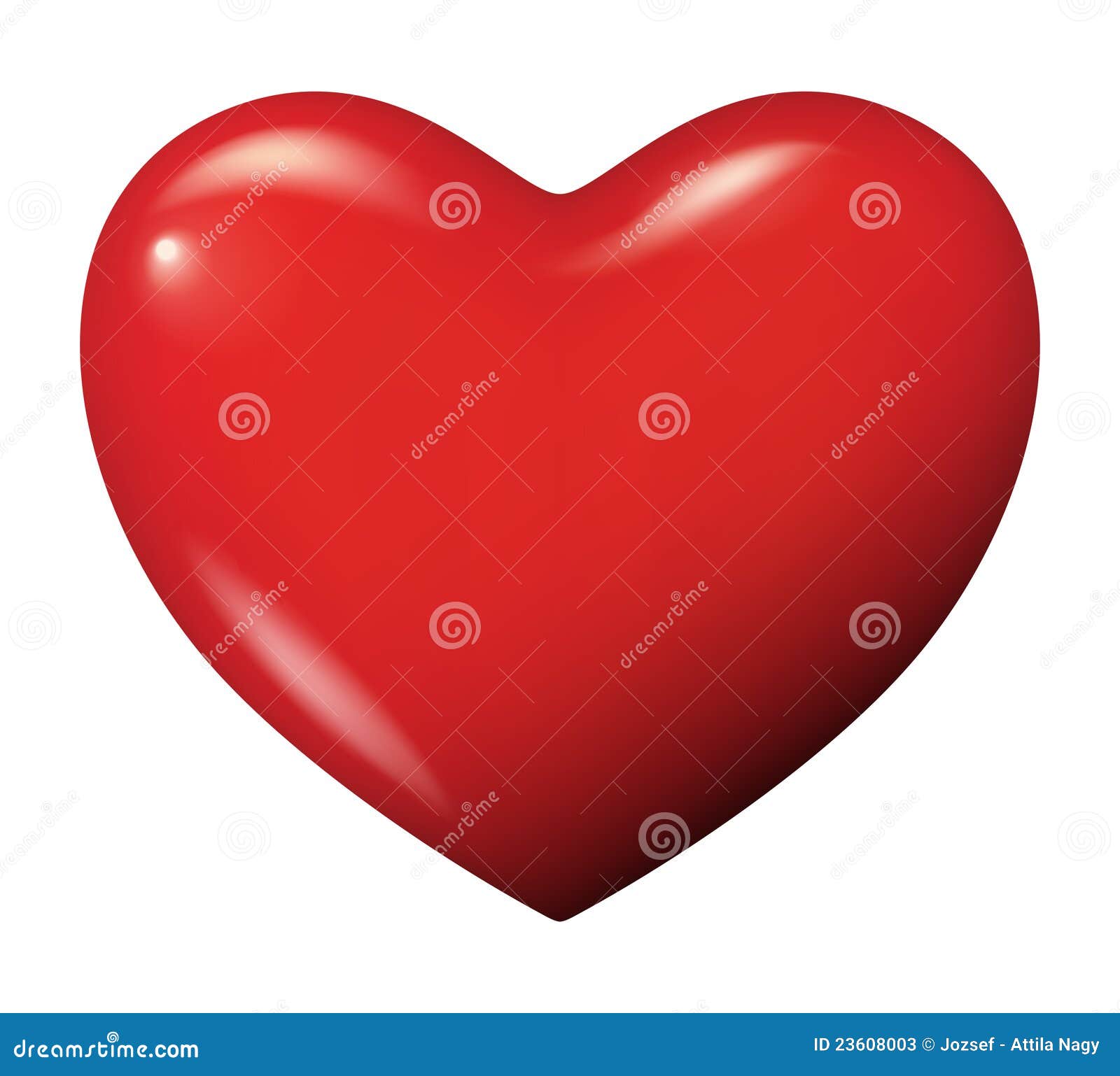 Perfect Red Heart Vector Isolated Stock Vector - Illustration of ...