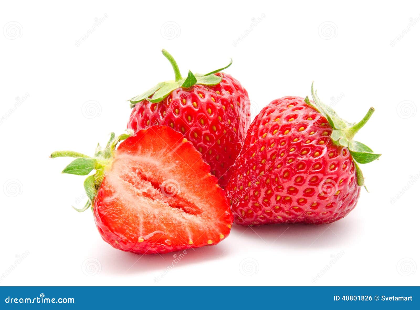 Perfect Red Ripe Strawberry Isolated Stock Photo - Image of strawberry ...