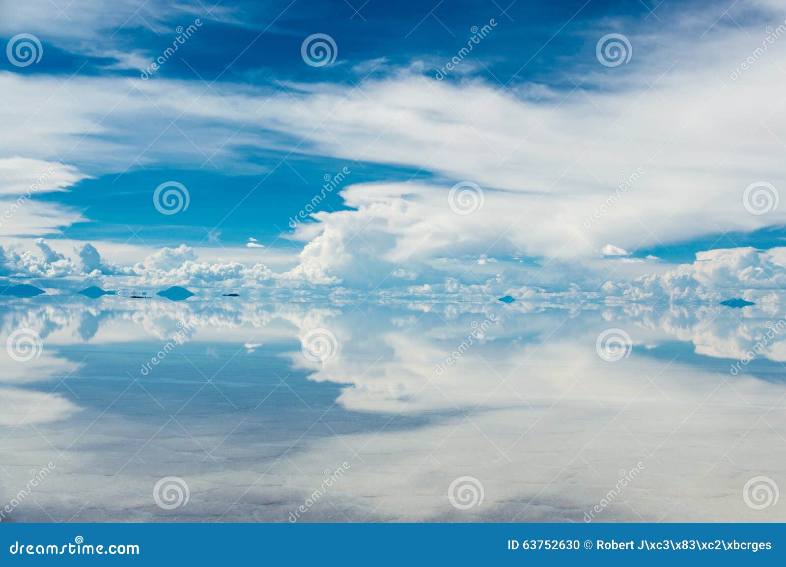 Perfect Reflection In Nemocon Salt Mines, Colombia Stock Image ...