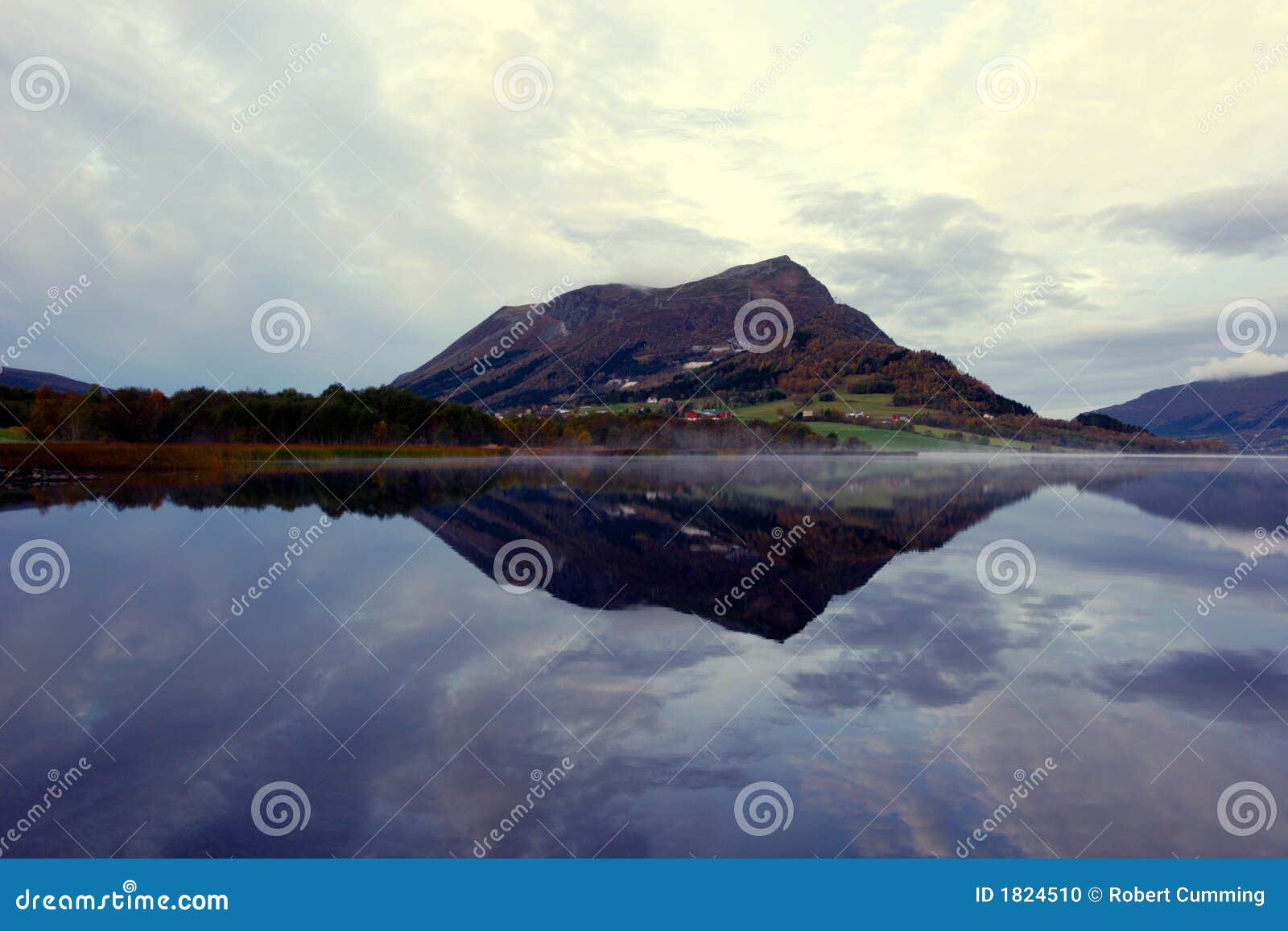 Perfect Reflections in Mountain Lake Stock Photo - Image of calm ...