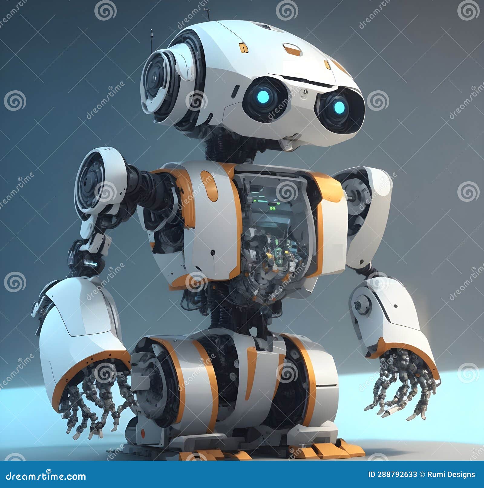 Perfect Robot Machine Learning Stock Illustration - Illustration of ...