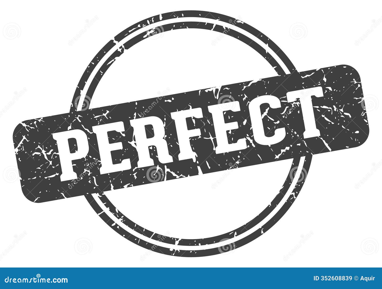 Perfect stamp stock illustration. Illustration of vignette - 352608839