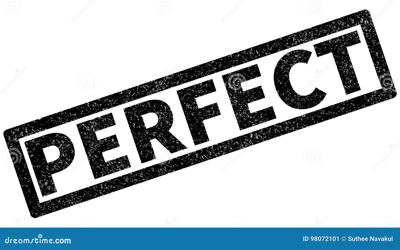 Perfect Rubber Stamp on White Background. Stock Illustration ...