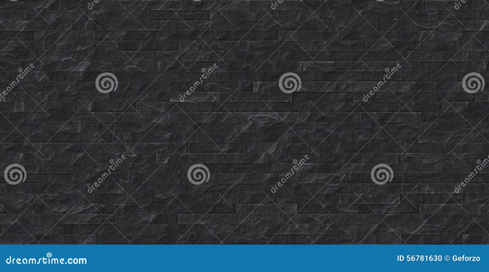 Perfect Seamless Black Slate Stone Masonry Texture Stock Illustration ...