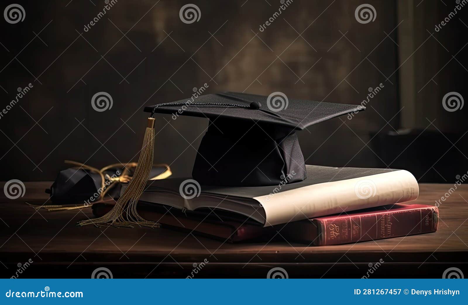The Perfect Setup for a Graduation Photo: Cap, Diploma and Books ...
