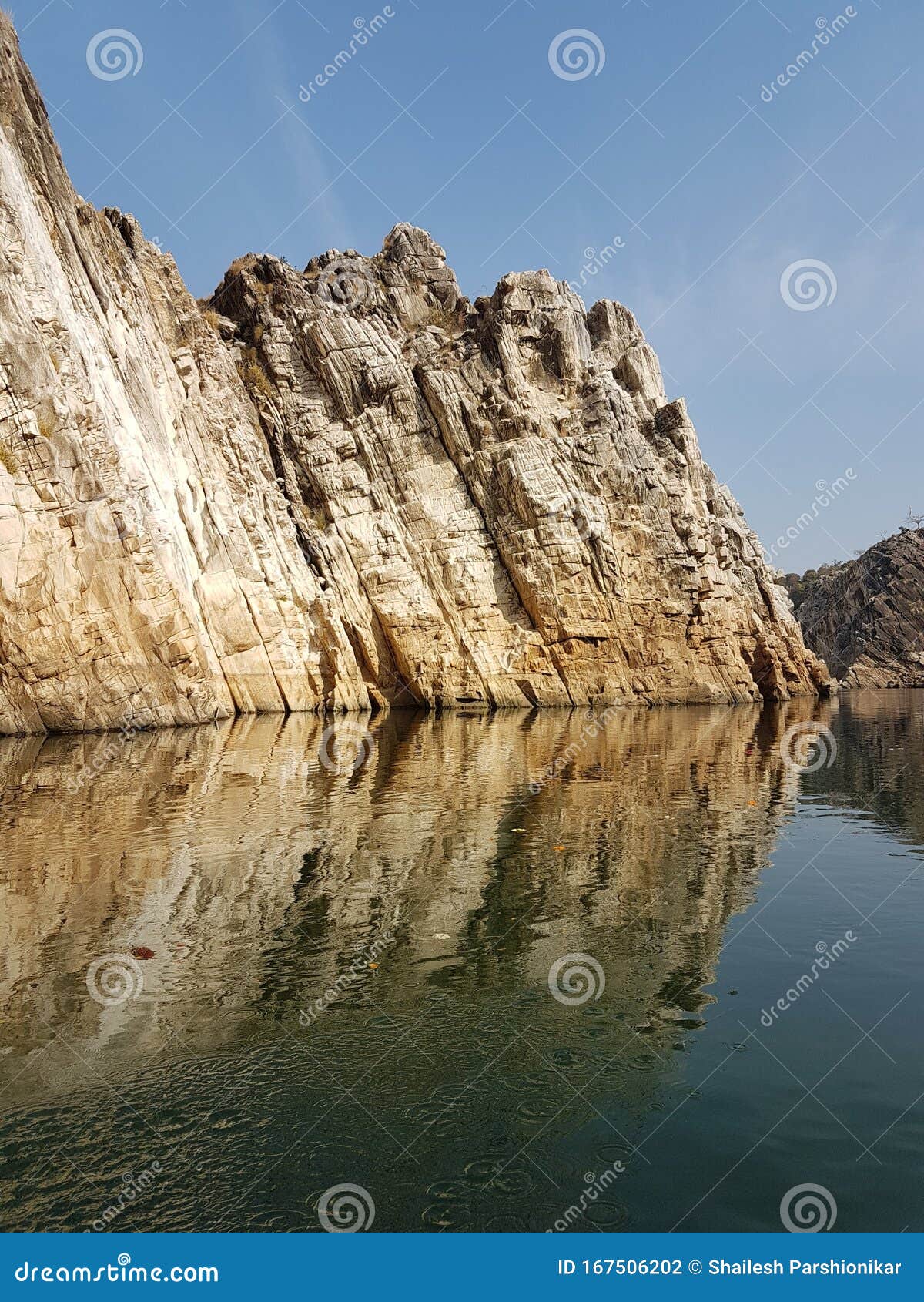 Perfect Shadow of a Mountain in a River Stock Photo - Image of scenery ...