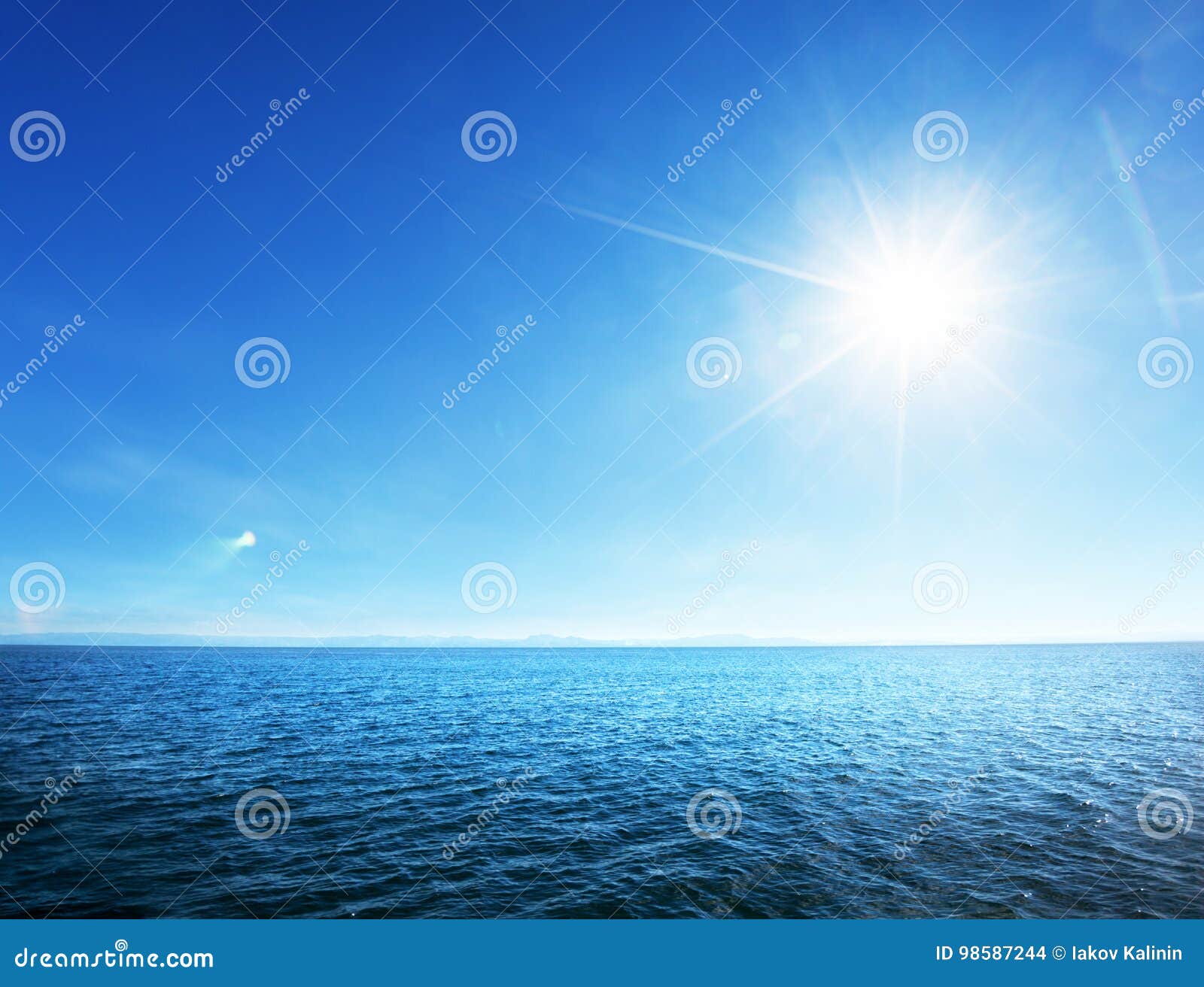 Perfect sky and ocean stock photo. Image of scene, cloud - 98587244