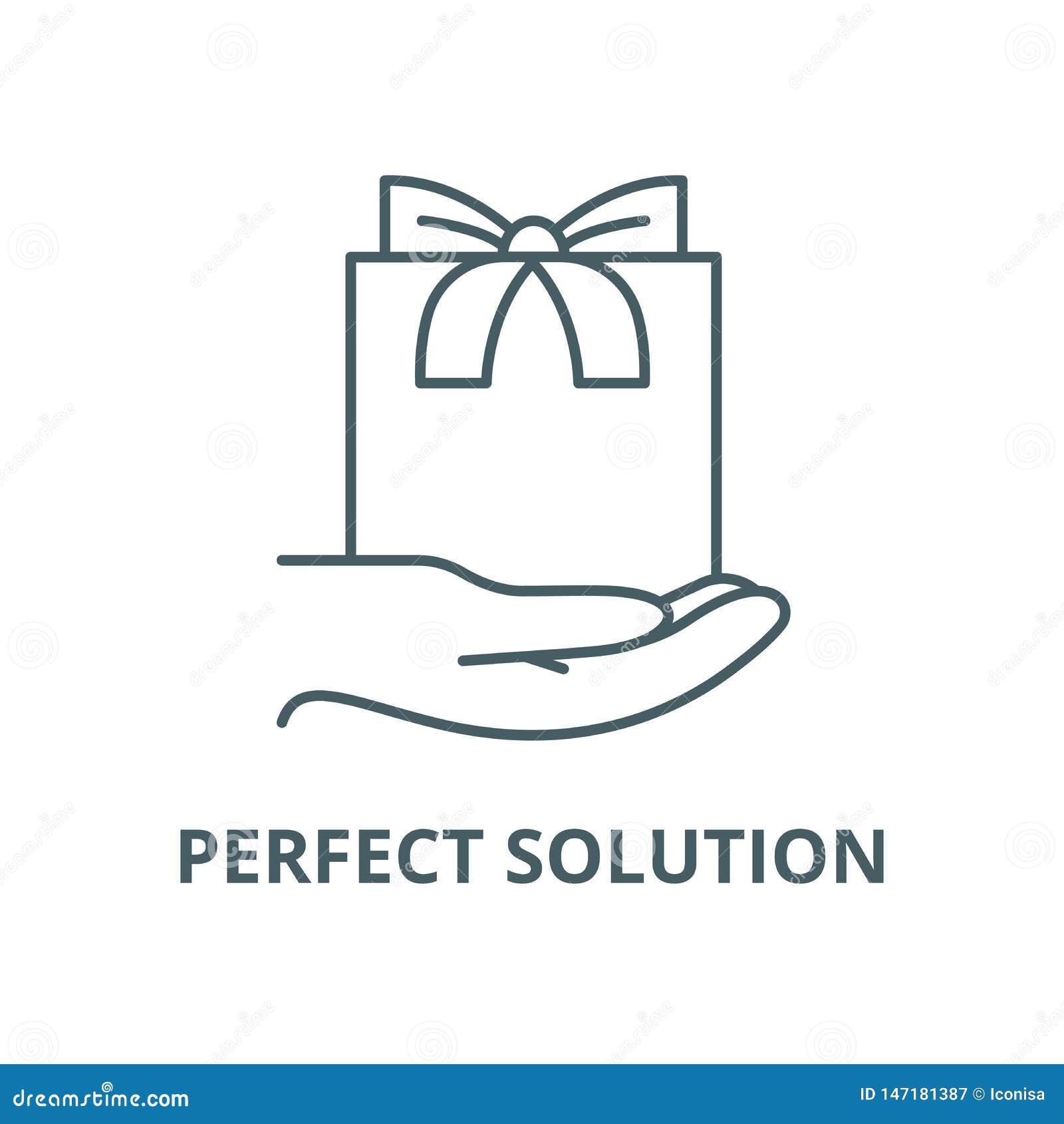 Perfect Solution Vector Line Icon, Linear Concept, Outline Sign, Symbol ...