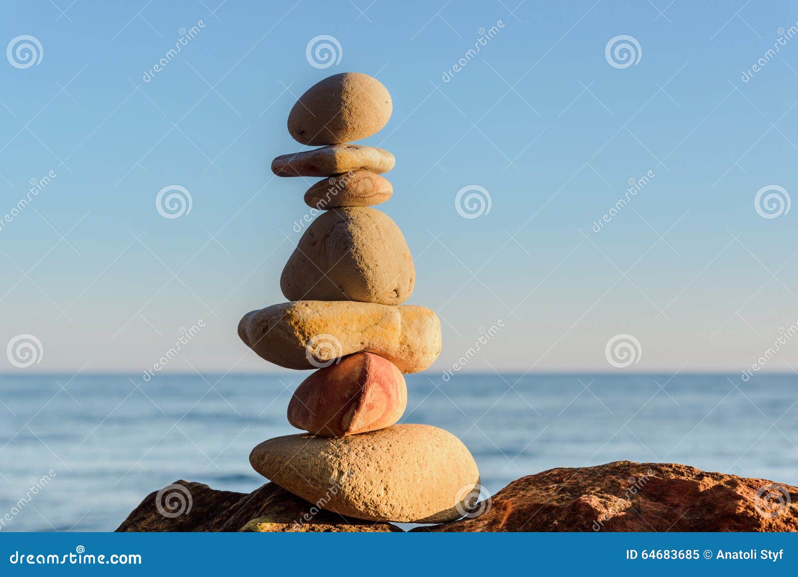 Perfect stack of pebbles stock image. Image of resist - 64683685
