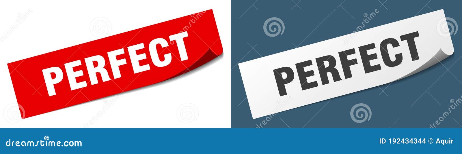 Perfect Sticker. Perfect Sign Set Stock Vector - Illustration of ...