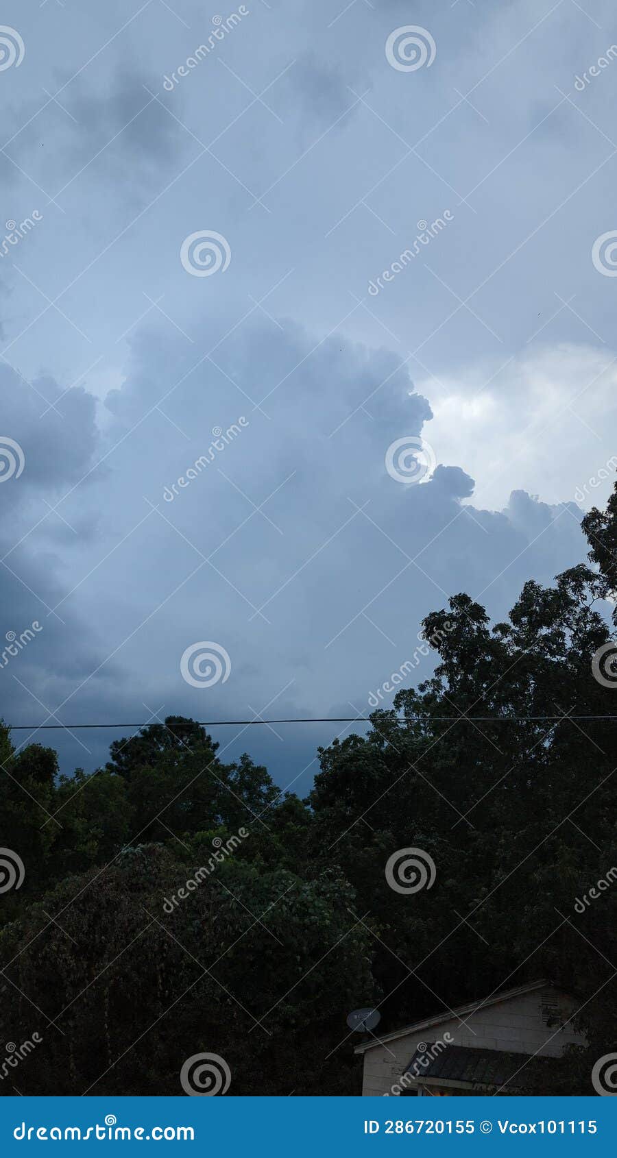 Perfect Storm Clouds on a Sunny Day Stock Image - Image of storm ...