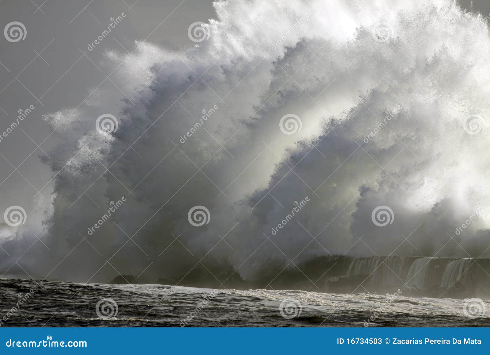 Perfect storm, the wave stock image. Image of disaster - 16734503