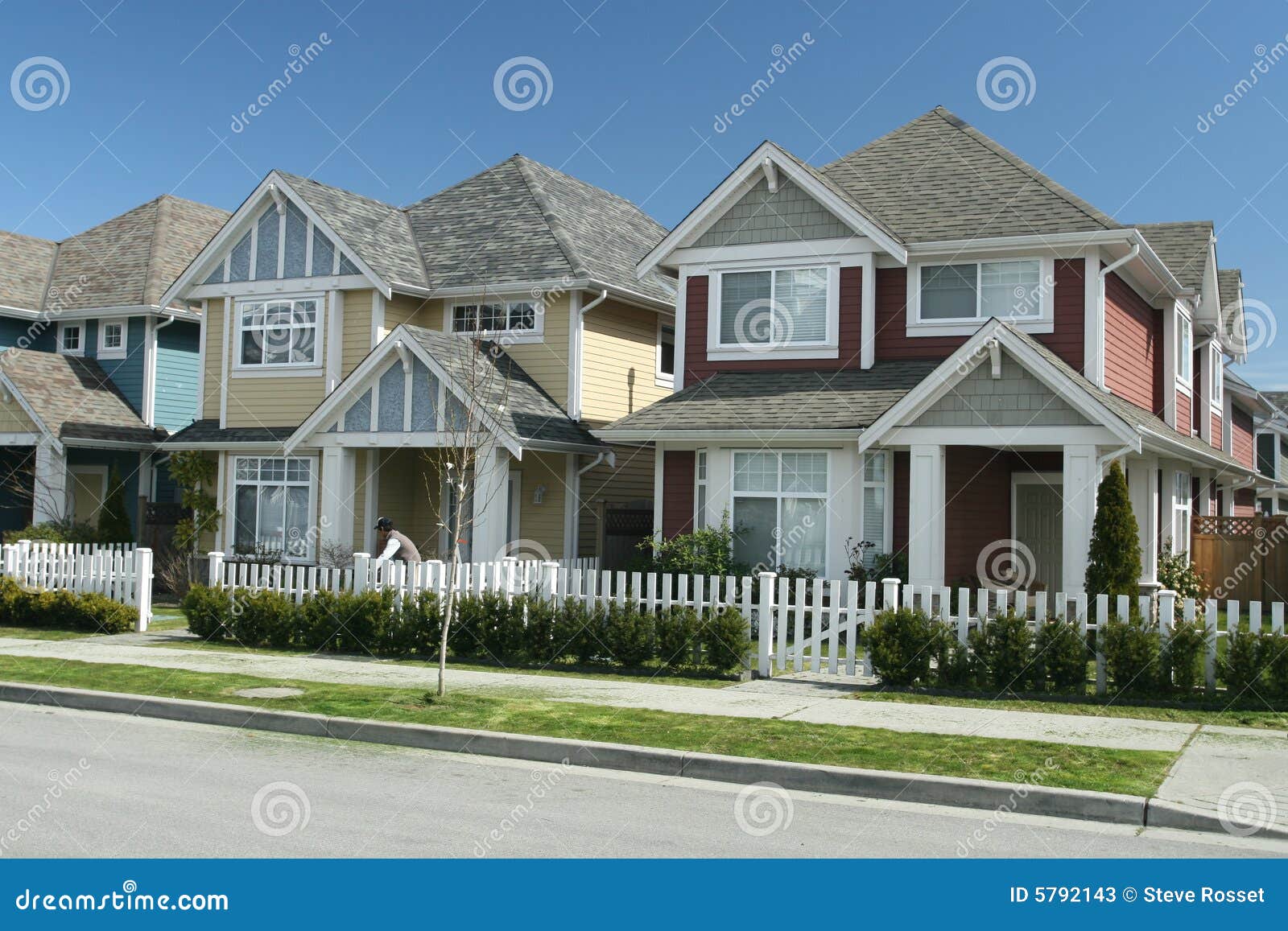 Perfect Suburban Neighborhood Stock Image - Image of mortgage, perfect ...