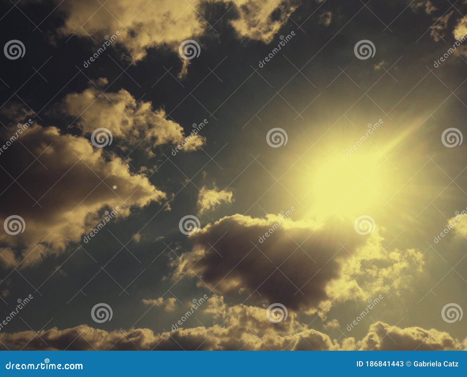 Perfect Sun Over the Clouds Stock Image - Image of morning, cloudsky ...
