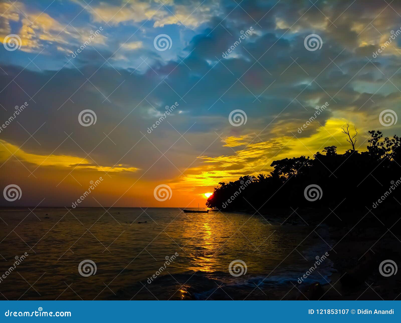 Most Beautiful Sunset stock image. Image of beautiful - 121853107