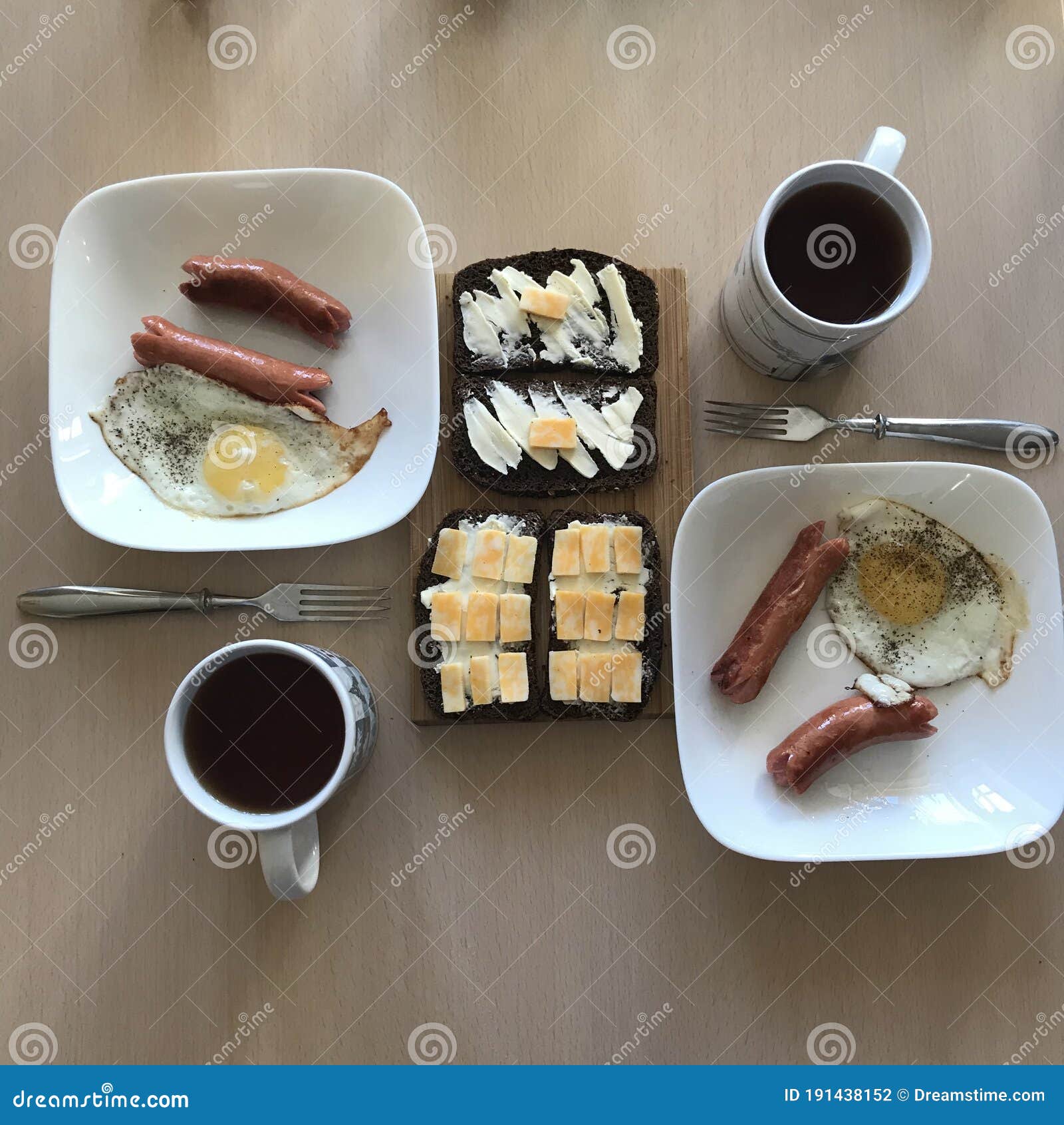 Perfect Symmetrical Serving Stock Photo - Image of food, ideal: 191438152