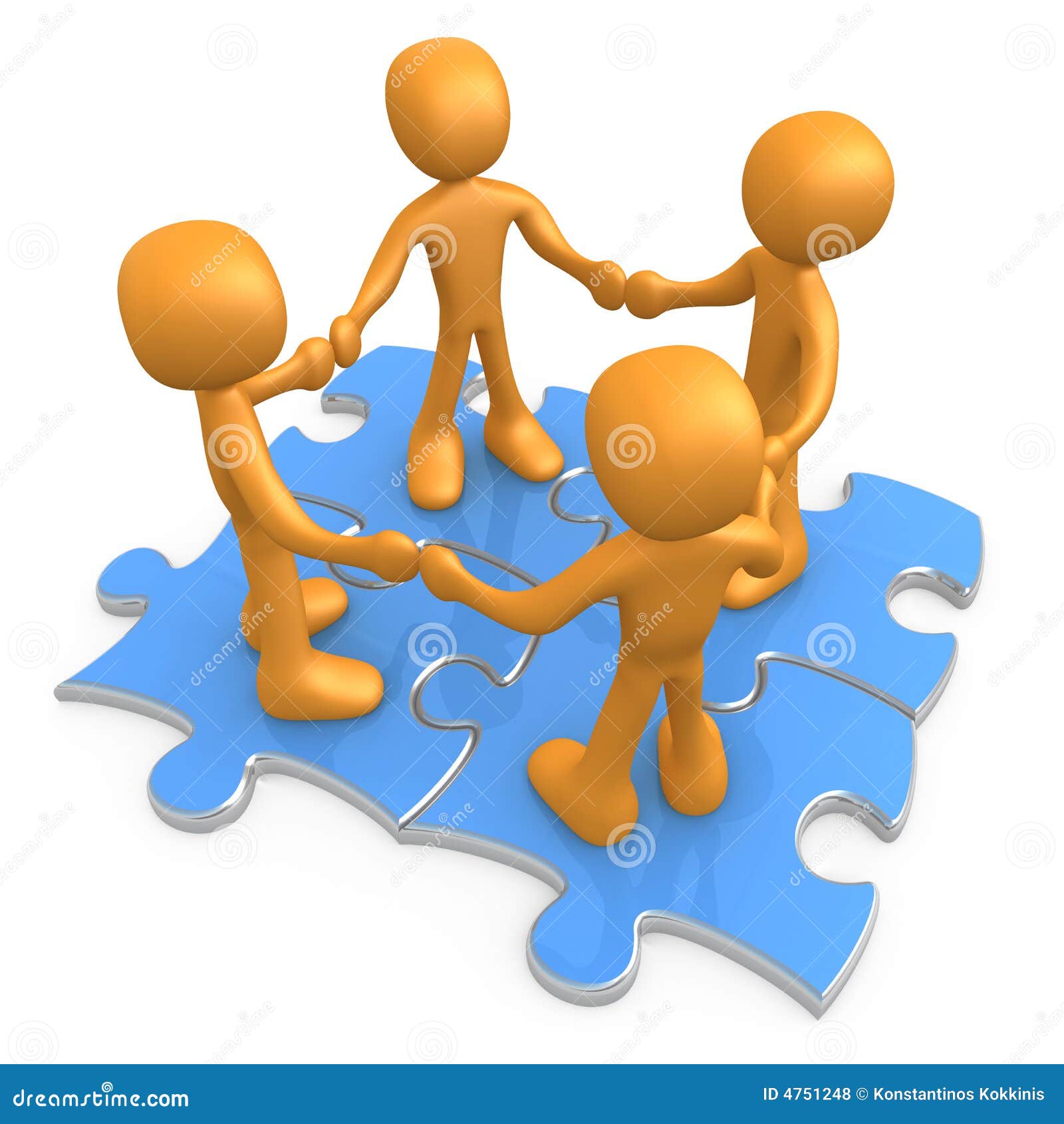 Perfect Teamwork stock illustration. Illustration of organization - 4751248