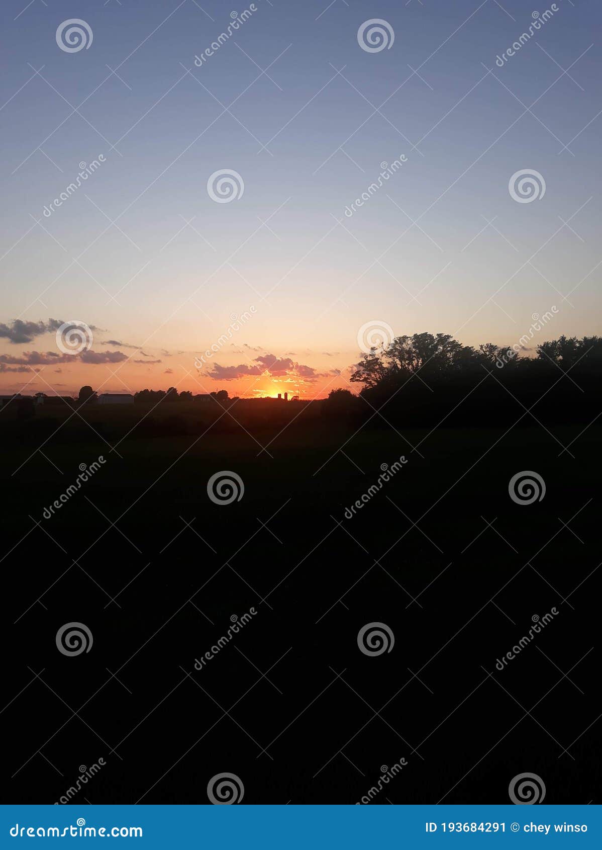 Perfect Timing Summer Sunset Stock Image - Image of timing, nature ...